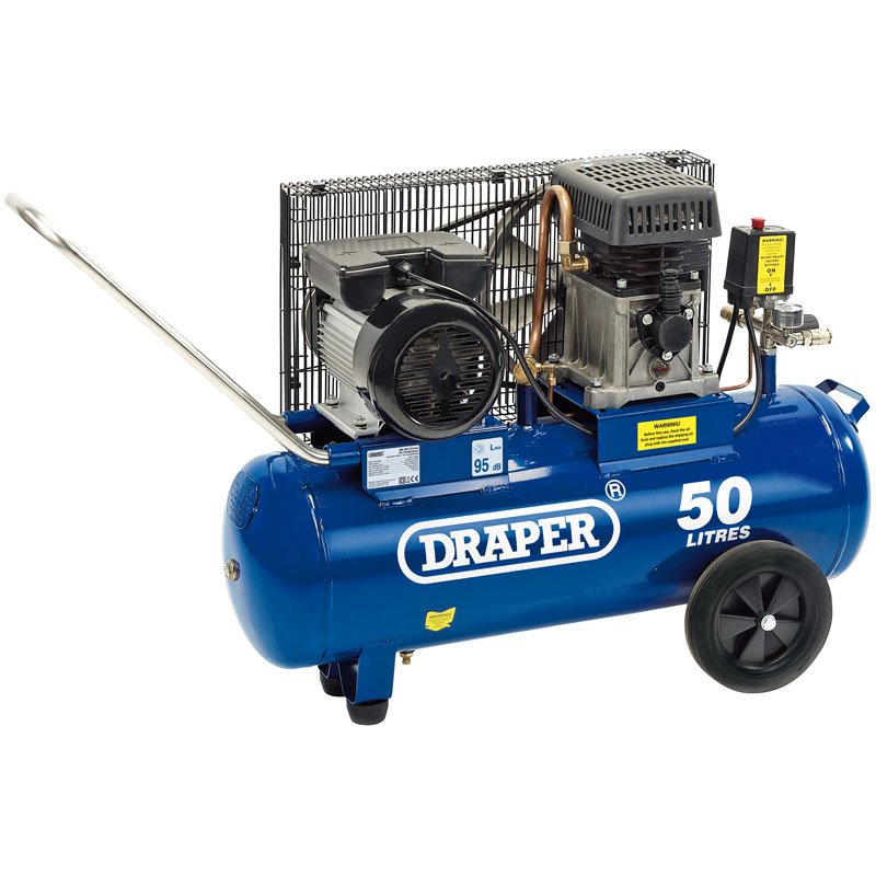 Draper Tools 50L Belt-Driven Air Compressor (2.2kW) For Sale Online ...