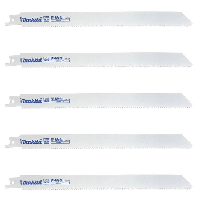 Makita Reciprocating Saw Blade Bi-Metal 225 - 10TPI (5pk) For Sale ...