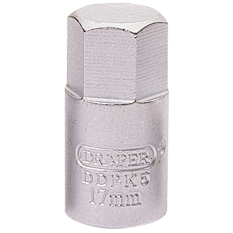 Draper Tools 17mm Hexagon 3/8 Square Drive Drain Plug Key For Sale ...