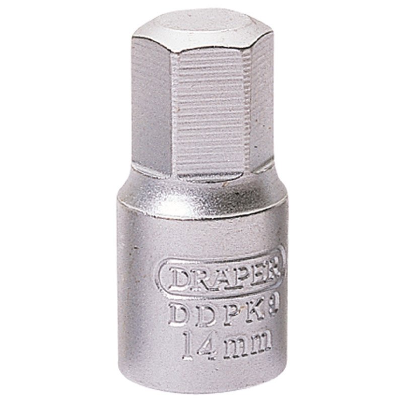 Draper Tools 14mm Hexagon 3/8 Square Drive Drain Plug Key For Sale ...