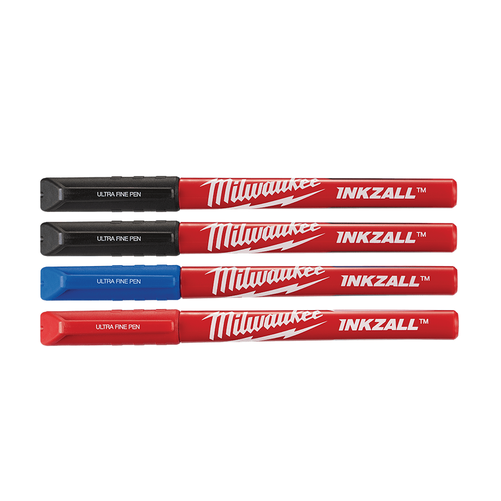 Milwaukee INKZALL™ Coloured Ultra Fine Point Pens (4 Pk) For Sale ...