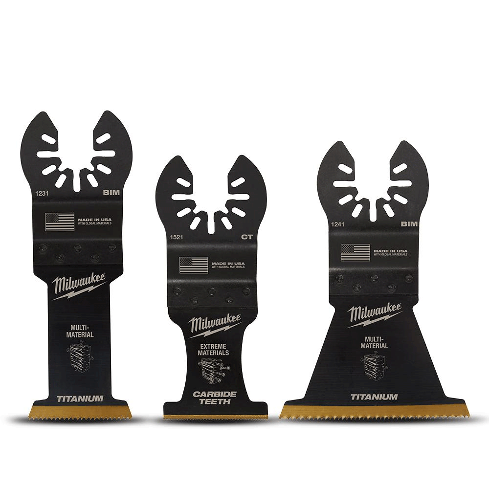 Milwaukee OPEN-LOK™ 3PC Multi Material Multi-Tool Blade Variety Pack ...