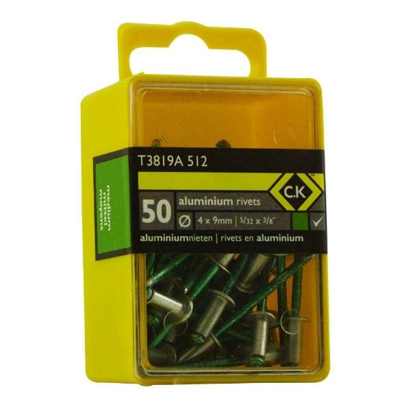 C.K Pop Rivets Aluminium 3.8x9mm Box Of 50 For Sale Online – Mektronics