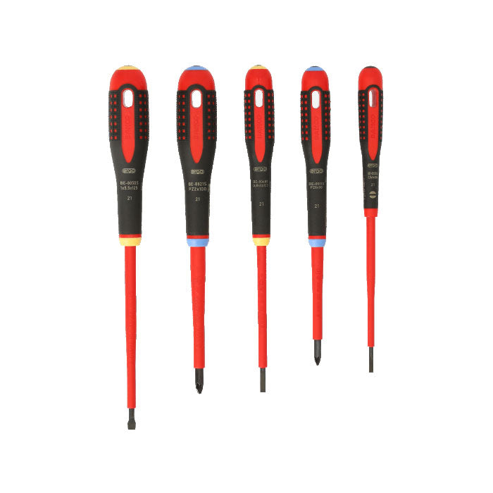 Bahco Ergo VDE Insulated Slotted/Pozi Screwdriver Set, 5 Pce For Sale Online – Mektronics