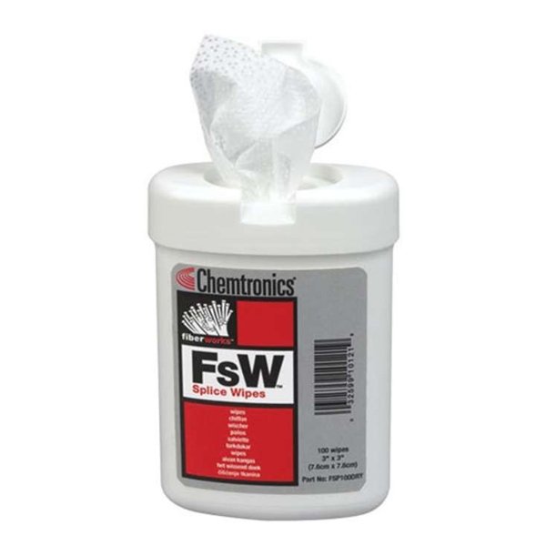 Chemtronics Fusion Splice Wipes 3" x 3", Tub 100 For Sale Online ...