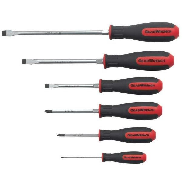 GearWrench 6 Pc. Phillips®/Slotted Dual Material Screwdriver Set For ...