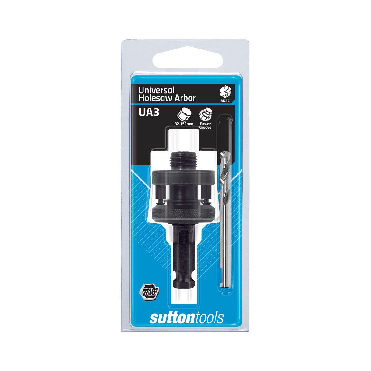 Sutton H112 Universal Holesaw Arbor UA-3 Suits 32-152mm Diameters For ...