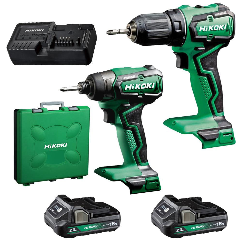 Hikoki 2 Piece 18V Brushless Combo Kit For Sale Online – Mektronics