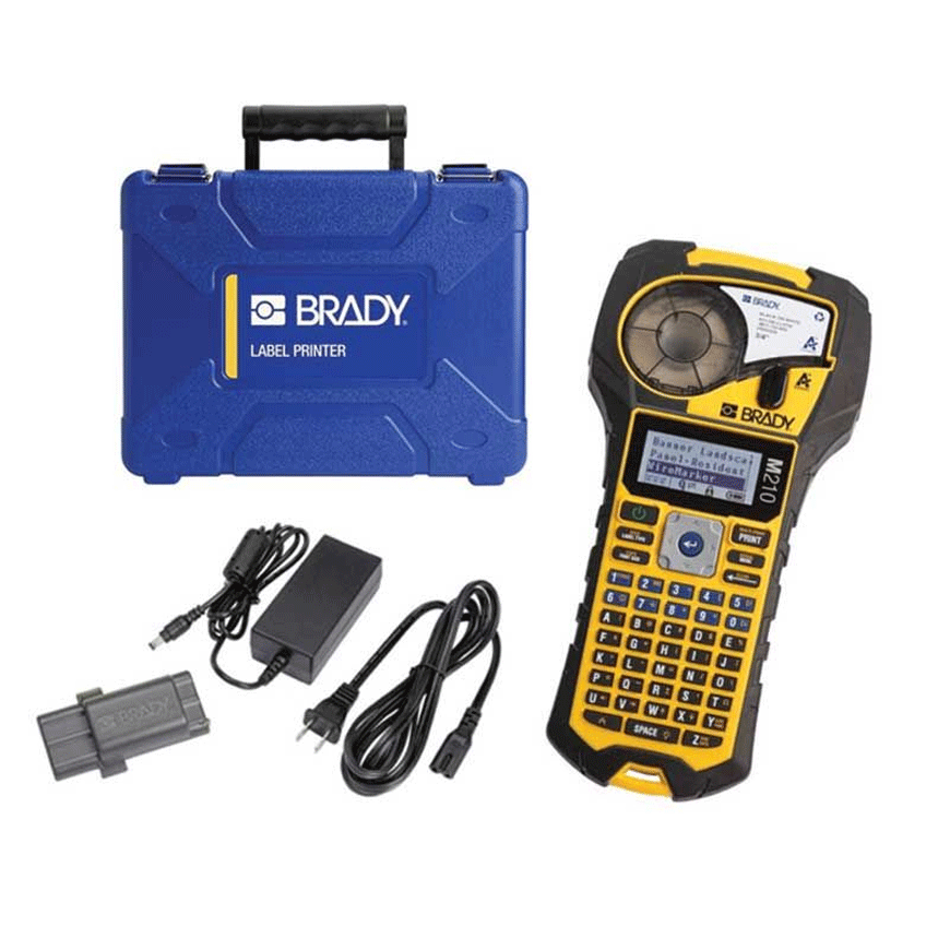 Brady M210 Printer Bundle with Battery, AC Adapter & Hard Case For Sale ...
