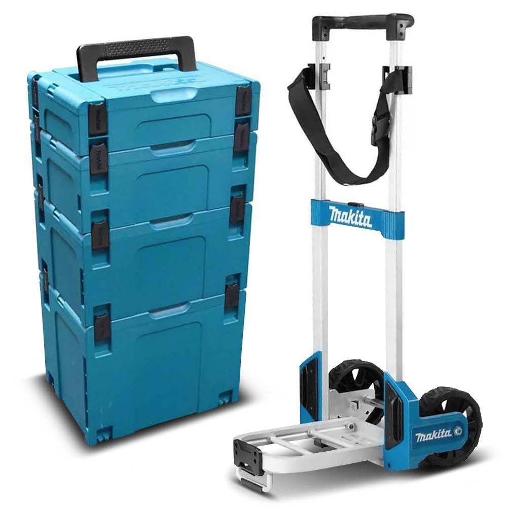 Makita MAKPAC Case Set 1/2/3/4 & H/Duty Trolley For Sale Online ...