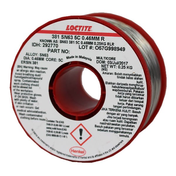 Multicore SN63 381 5C 0.46mm 0.25kg For Sale Online – Mektronics