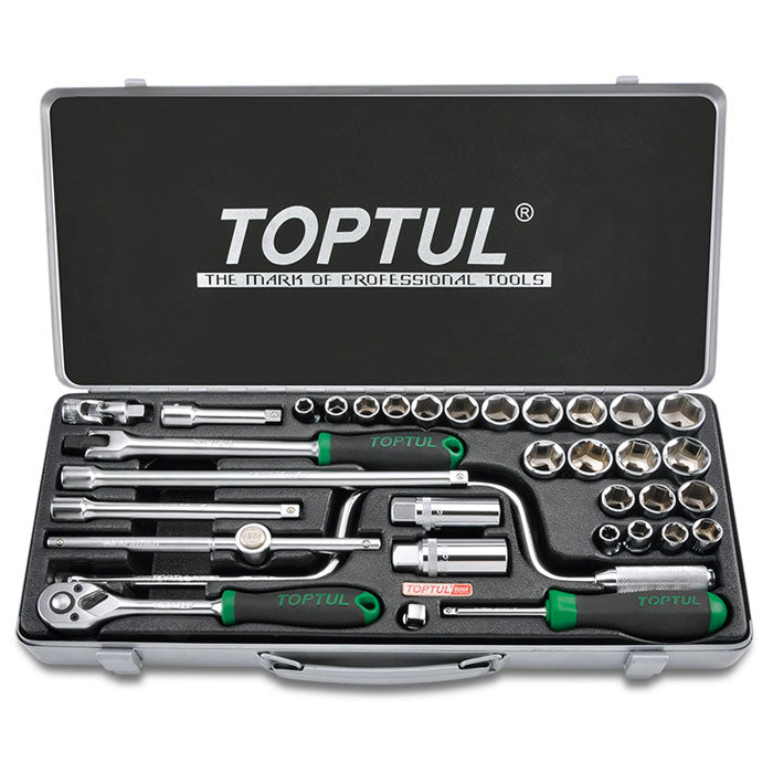 Toptul 34pc 3/8in Dr. 6pt Socket Set For Sale Online – Mektronics