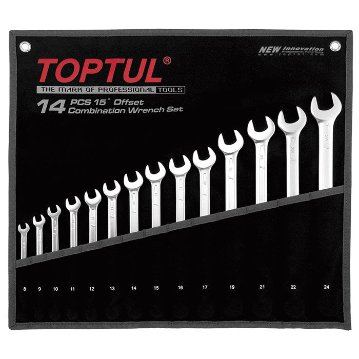 Toptul 14pc Long Combination Spanner Set - Metric For Sale Online ...