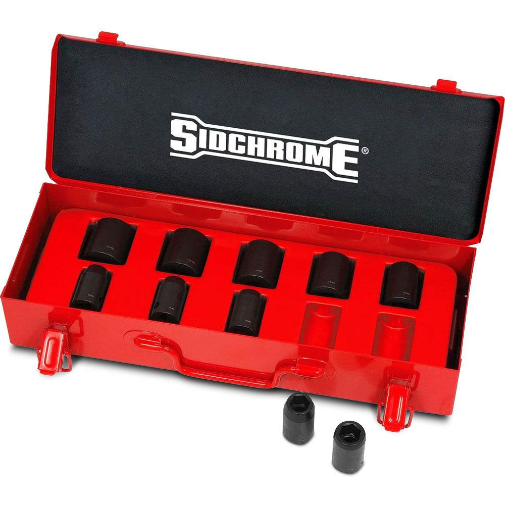 Sidchrome 1/2" Drive Impact Socket Set Imperial, 10 Pce For Sale Online ...